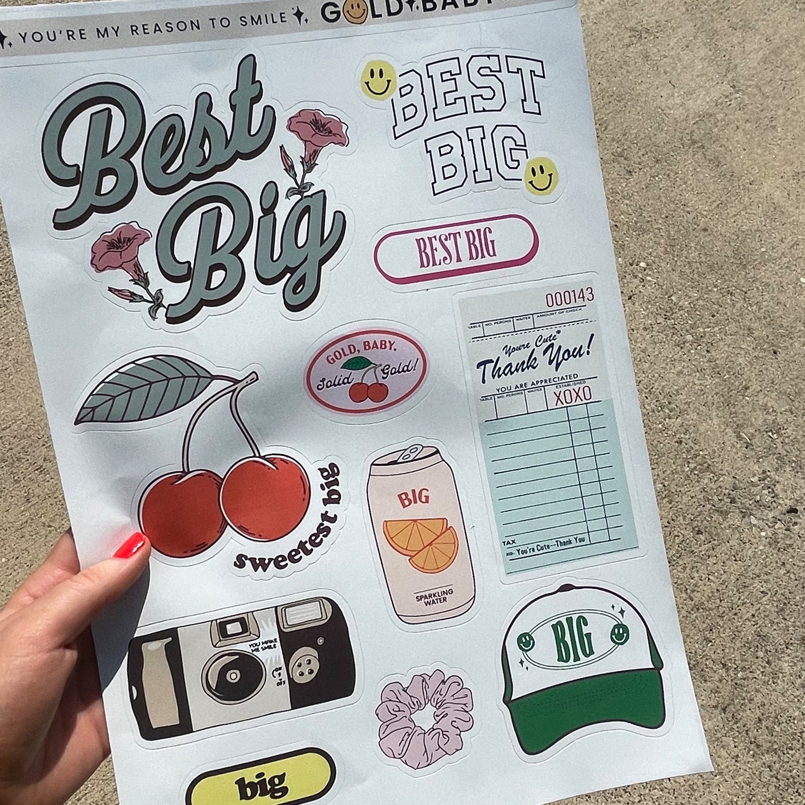 Giant BIG Sticker Sheet – It's Gold Baby